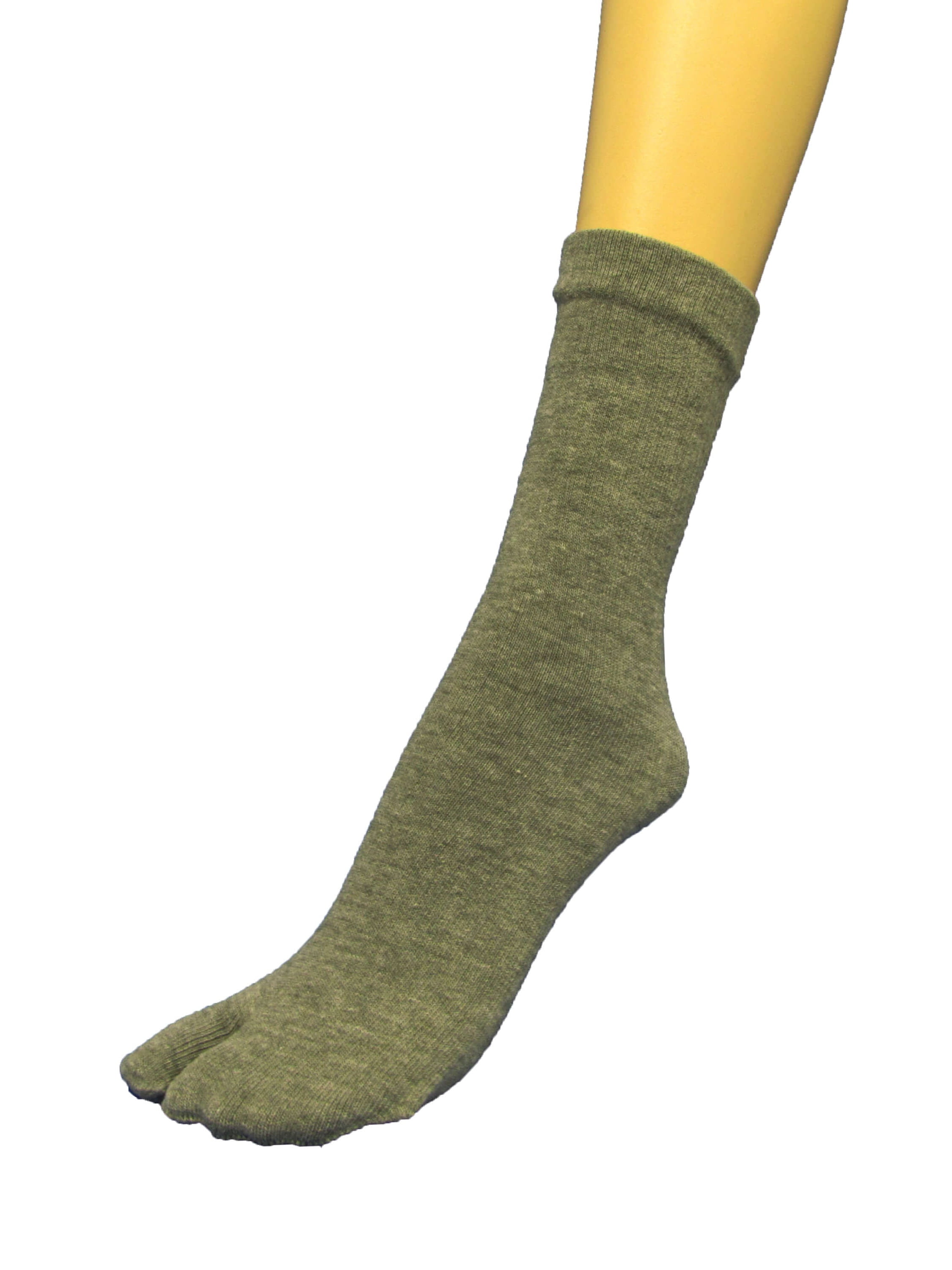 Couver Cotton Split Quarter High Stretchy Flip-Flop Socks, Gray Medium ...