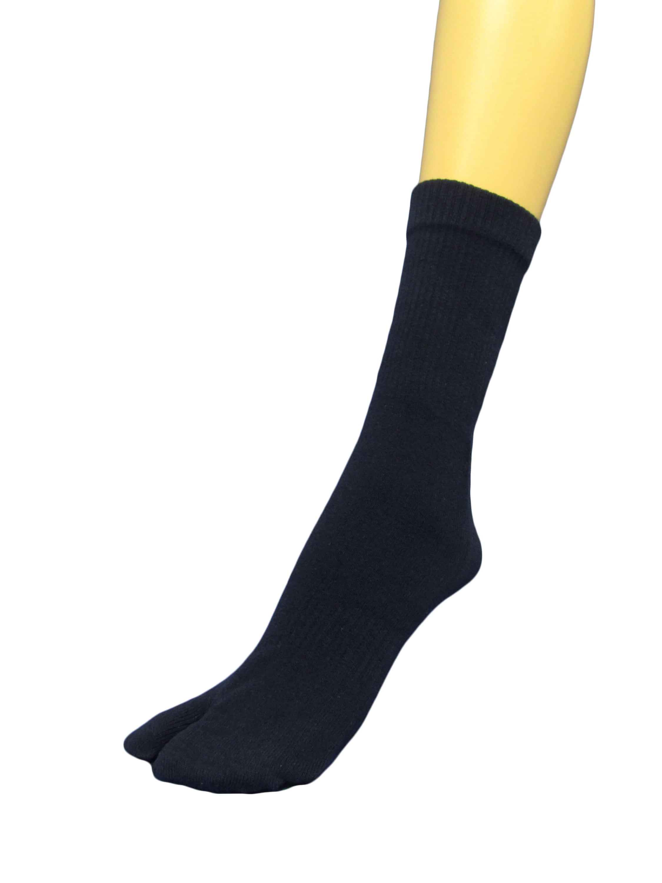 Couver Cotton Split Quarter High Stretchy Flip-Flop Socks, Navy Medium ...