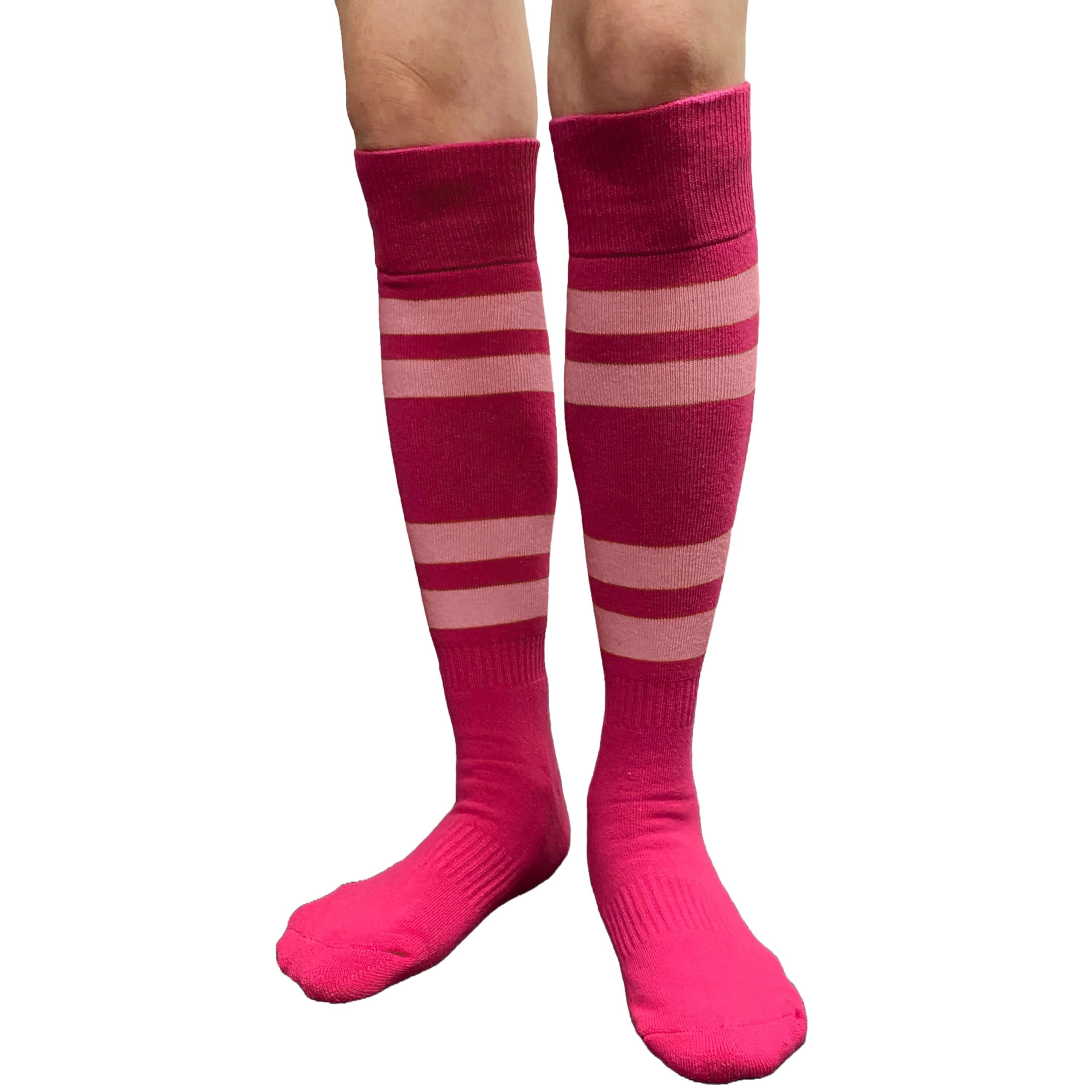 Couver Hot Pink Softball/Sports Striped Knee High Softball Baseball ...