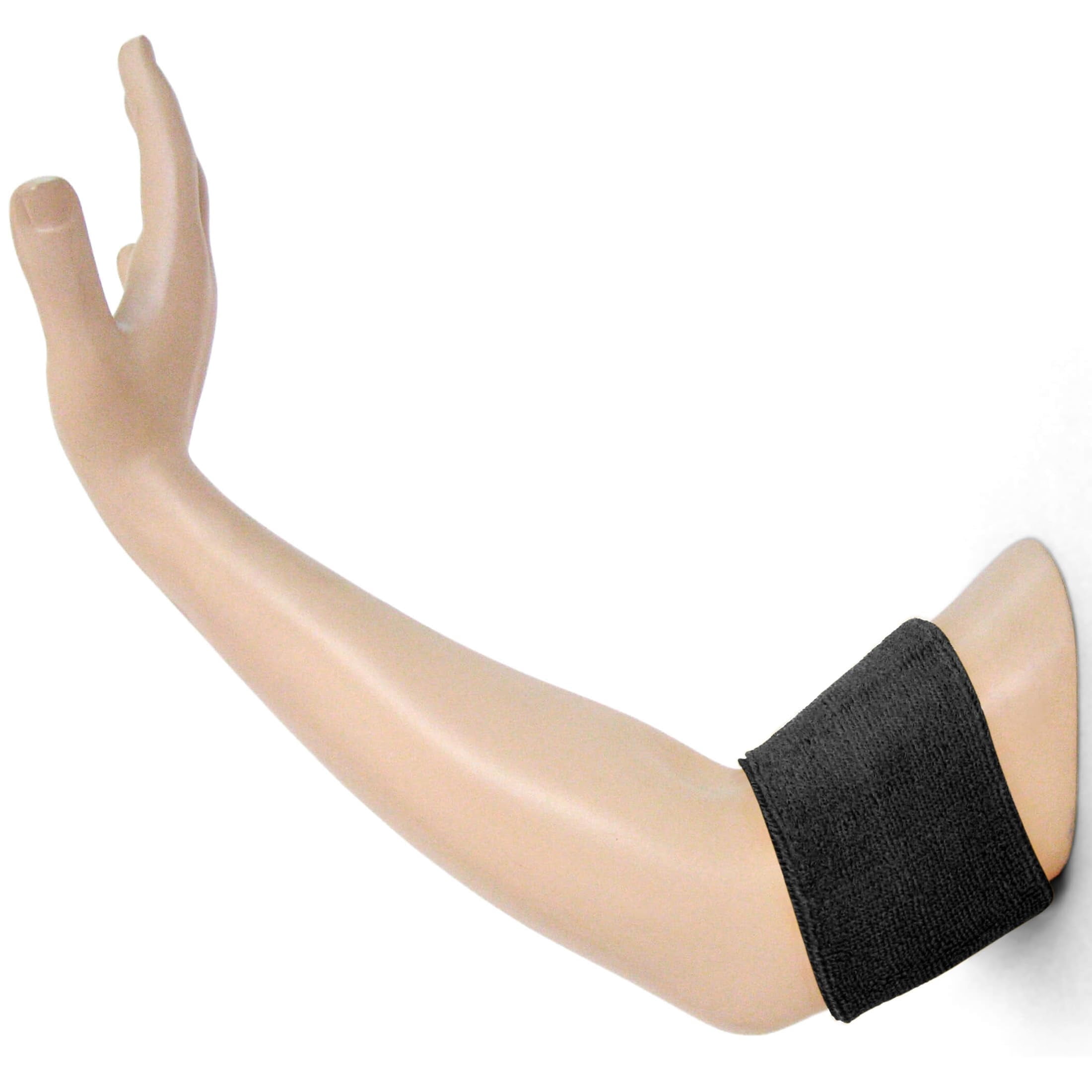 Couver Men's Arm/Bicep Bands (Cotton Terry Cloth) for Sweat Armband ...