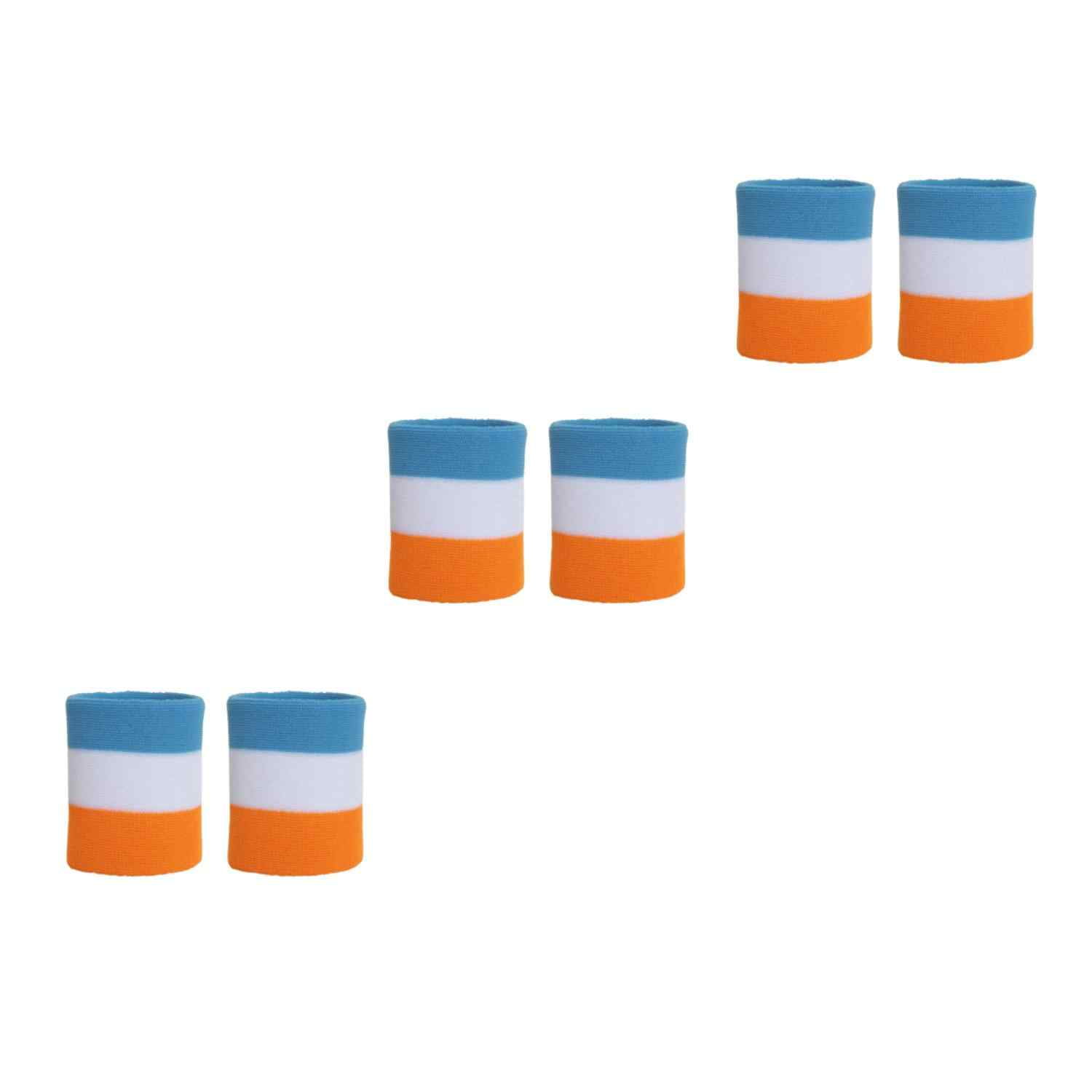 Couver Multi-Colors Mens Womens Sports Wristbands Sweatbands, Light ...