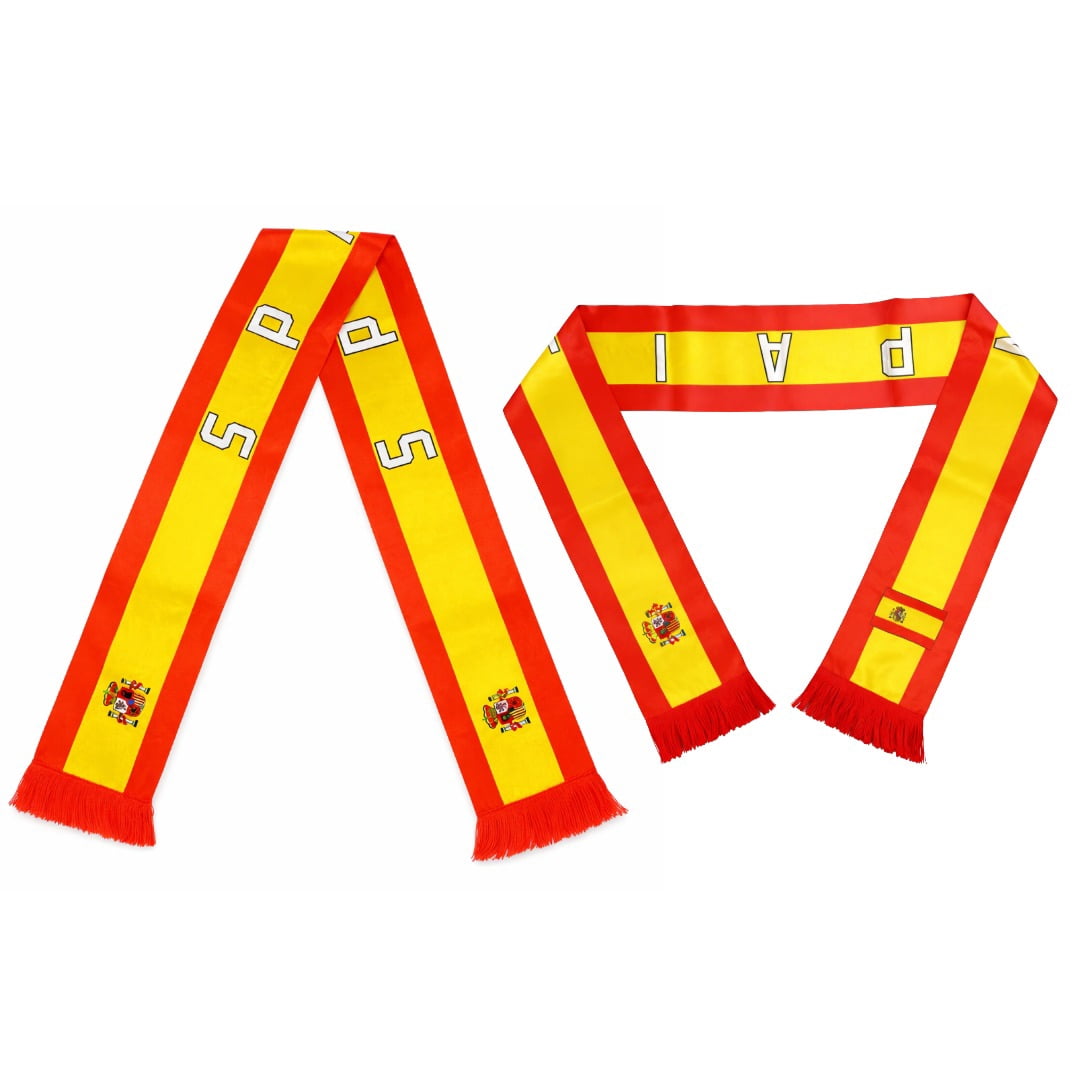 Couver Spain Football Soccer Fan Scarf 100% Polyester Knit World Cup ...