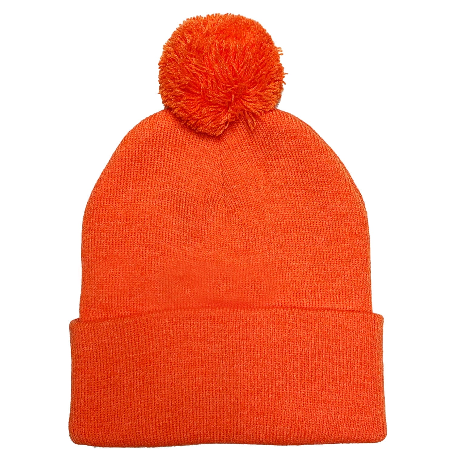 Couver Unisex 12 inch Knit Acrylic Warm Winter Beanie Hat with Pom Pom ...