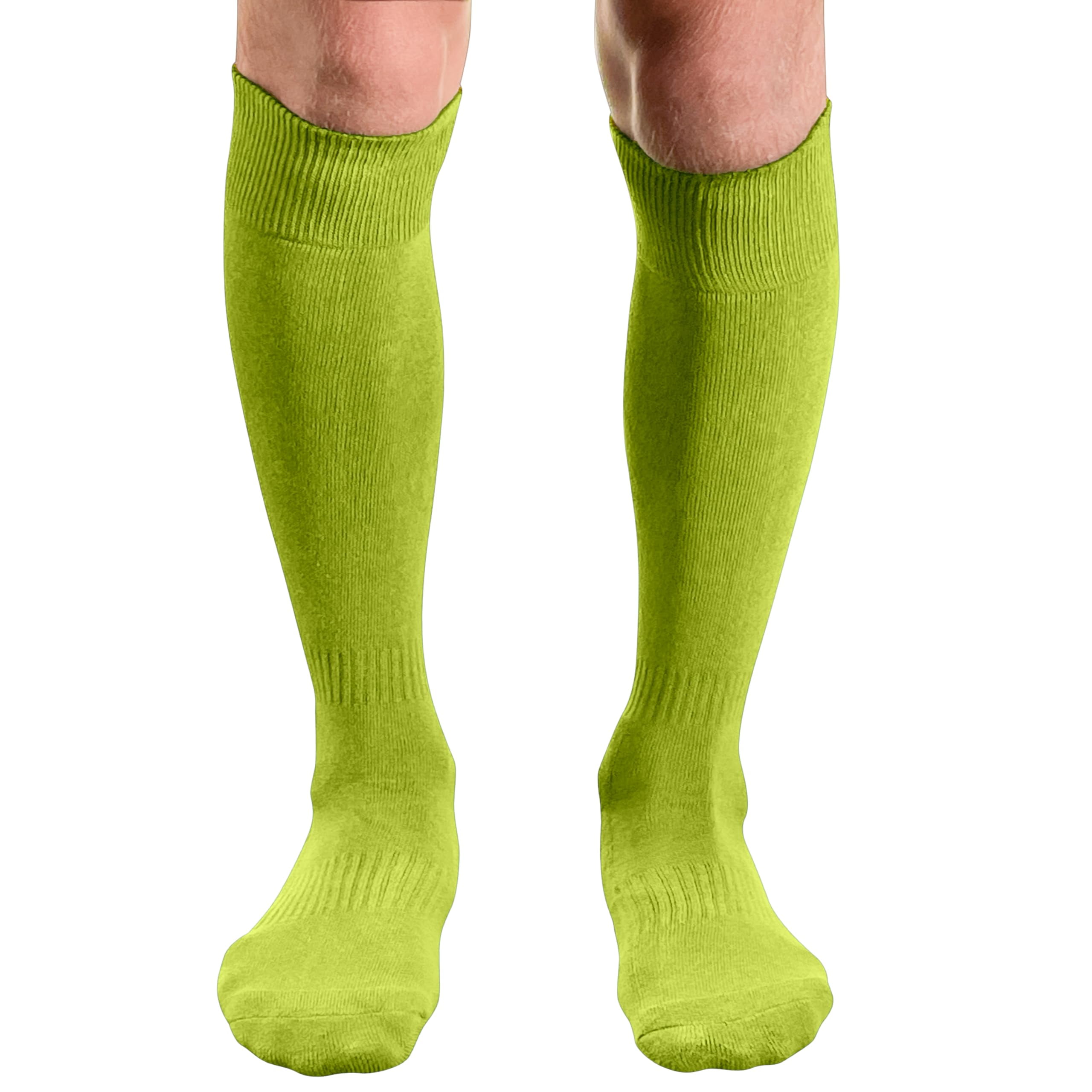 Couver Unisex Knee High Sports Athletic Baseball Softball Socks, Lime ...