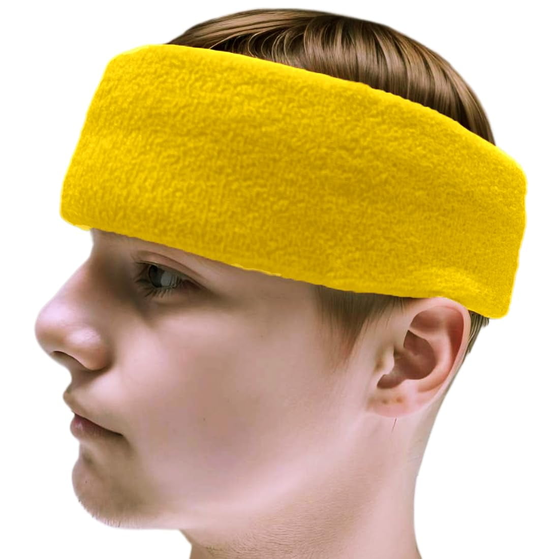 Couver Unisex Large & Thick Plain Solid Basketball Head Sweatband ...