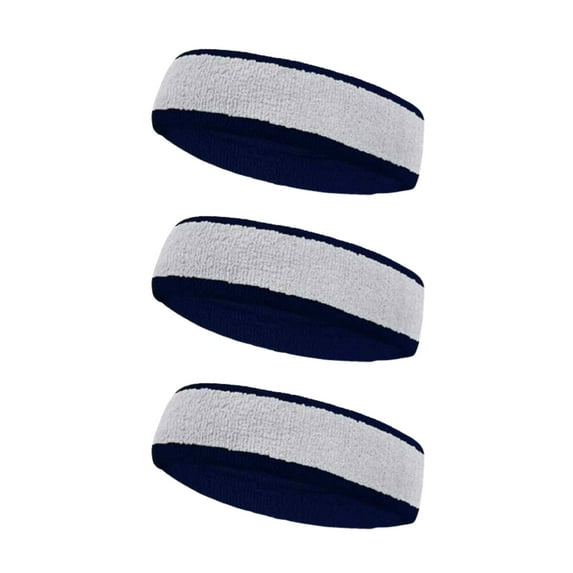 Couver Unisex Two Tone Wide Basketball Headband Striped Sports ...