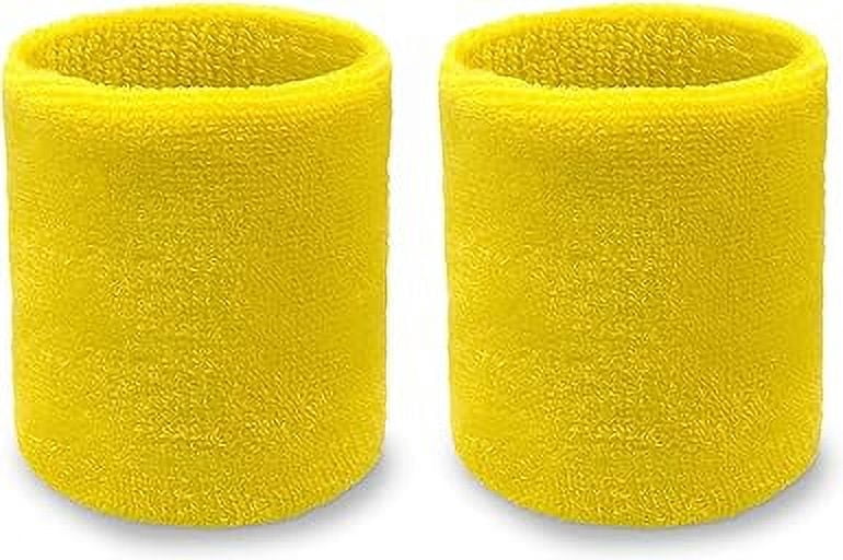 Couver Unisex Wrist Sweatband - Solid Cotton Terry Colth Sport ...