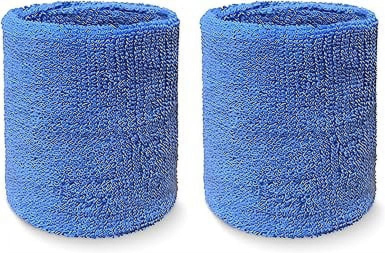 Couver Unisex Wrist Sweatband - Solid Cotton Terry Colth Sport ...