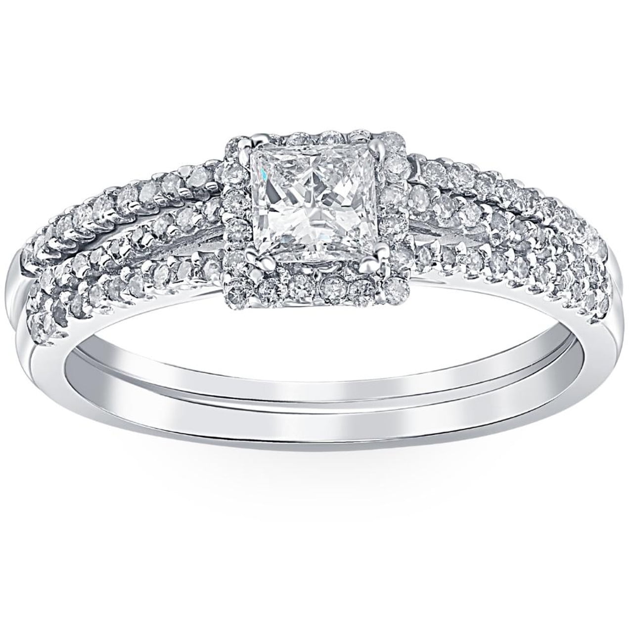 Cova Jewel 1.2 Ct Round Cut Solitaire Bypass Swirl Ring for Women - Lab ...
