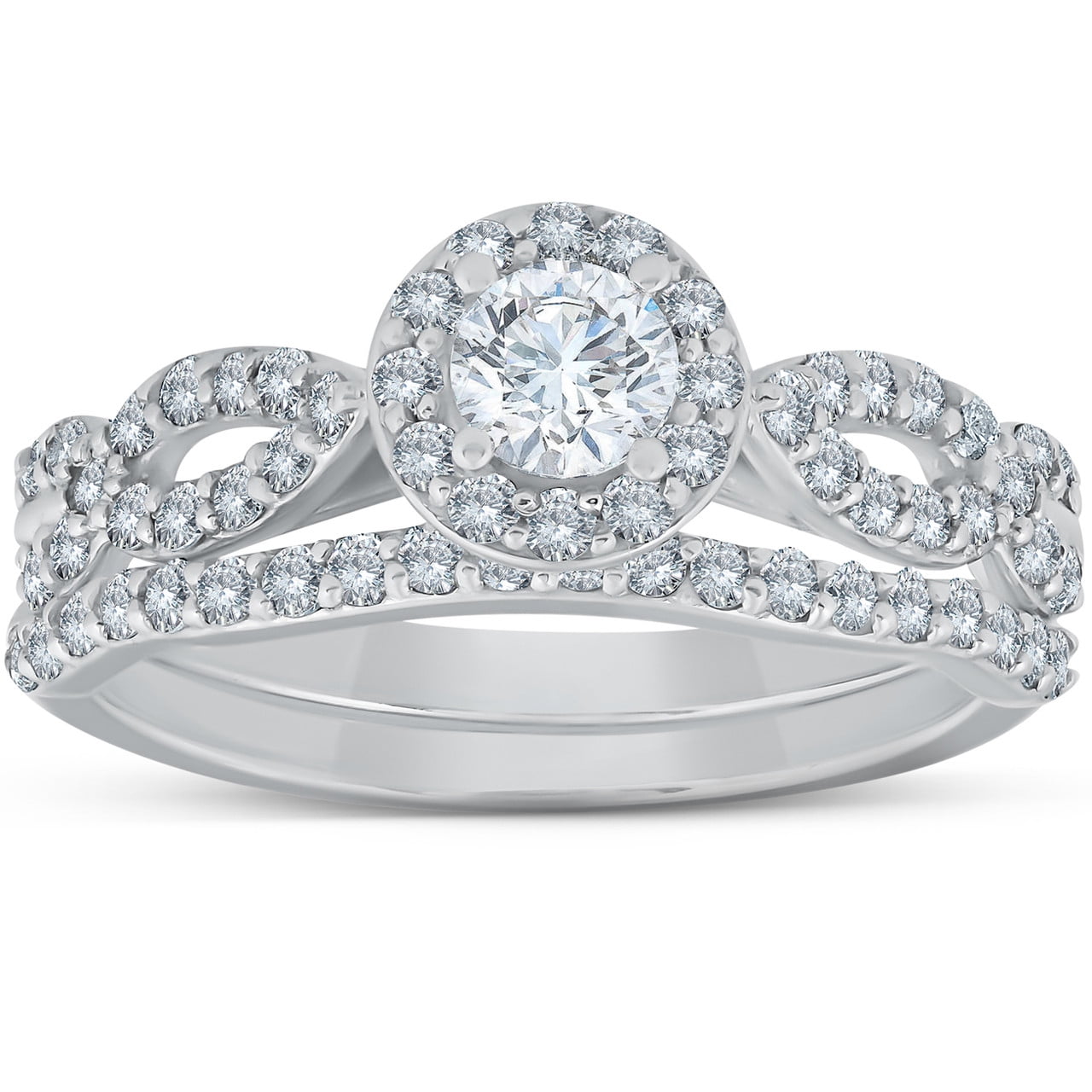 Cova Jewel Brilliant 2.6 Ct Seven Stone Round Cut Diamond Ring - Lab ...