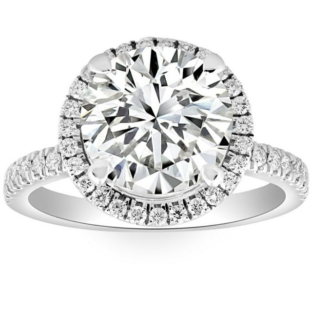 Cova Jewel Oval Cut Lab Created Diamond Ring - 2.1 Ct Solitaire with ...