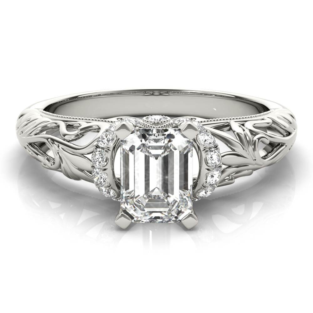 Cova Jewel Vintage and Milgarin Ring - 2 Ct Emerald Lab Created Diamond ...