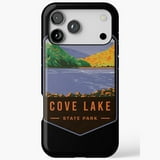 Cove Lake State Park Scenic Travel Art iPhone Case 17 16 15 14 13 12 11 ...