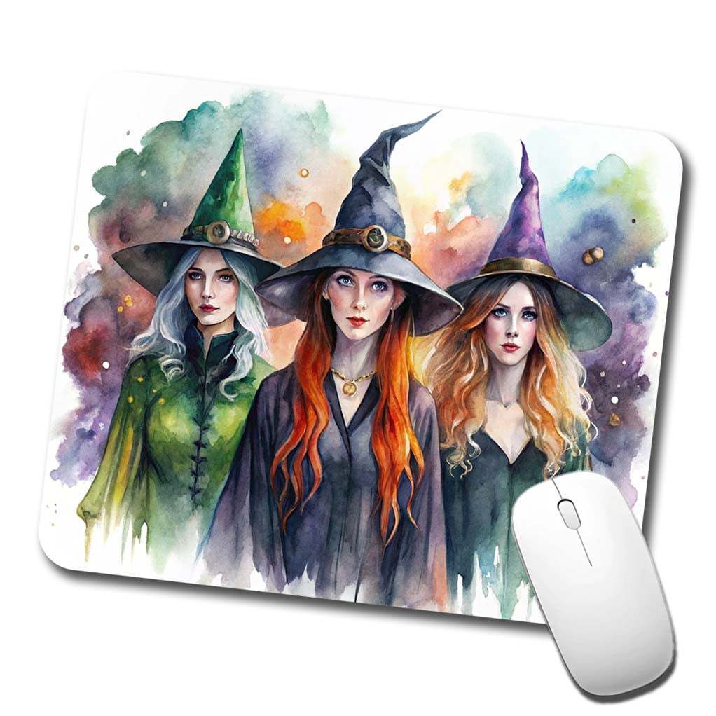 Coven Of Witches Watercolor Mouse Pad Low Profile Gaming Mat - Walmart.com