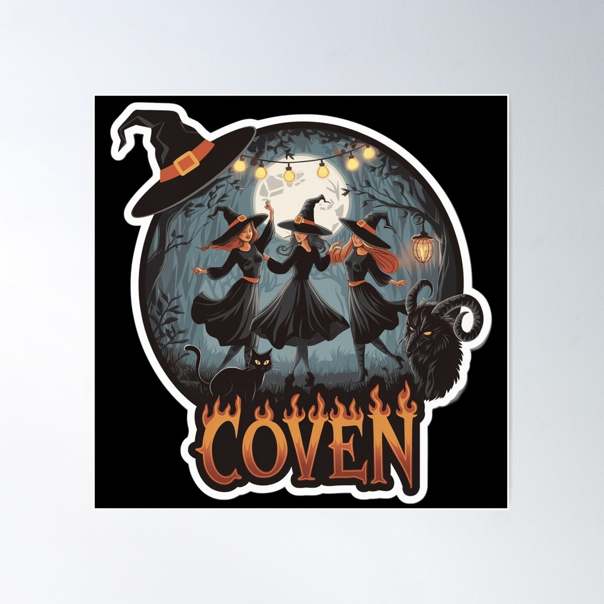 Coven Poster Wall Art, Modern Wall Decor For Living Room Bedroom, 12x18 ...