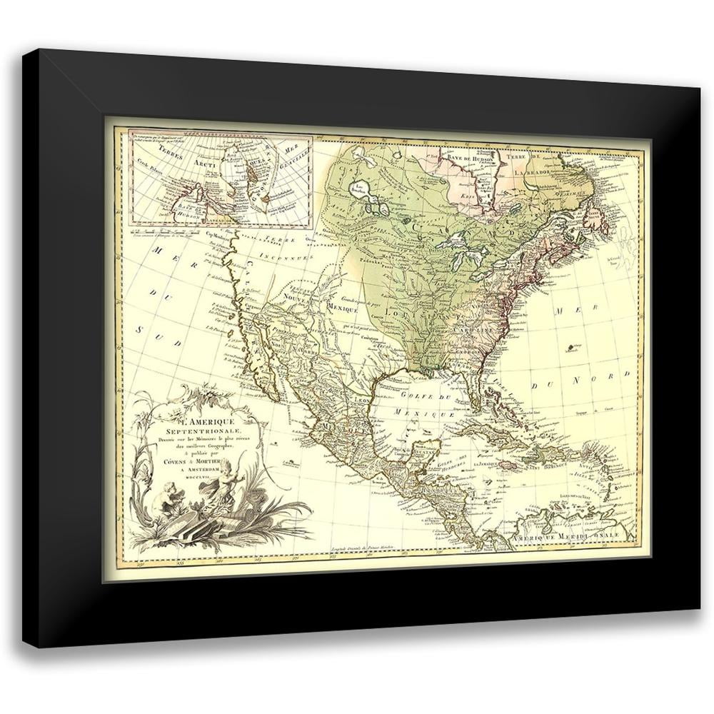 Covens 14x12 Black Modern Framed Museum Art Print Titled - North ...