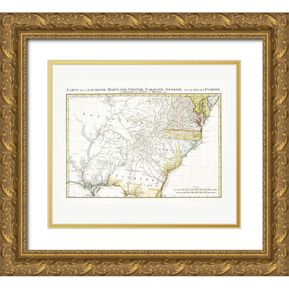 Covens 17x15 Gold Ornate Wood Framed with Double Matting Museum Art ...