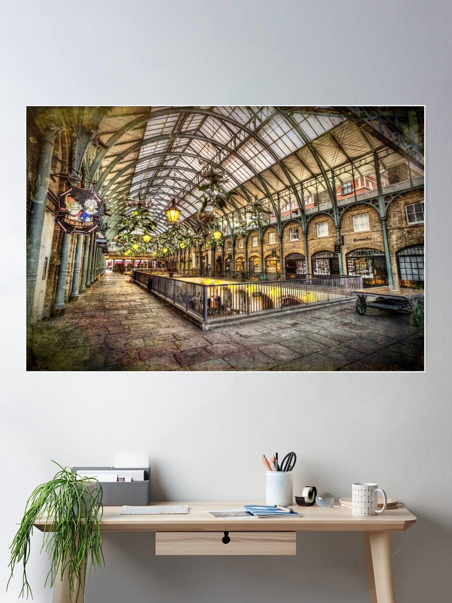 Covent Garden Retro Poster Wall Art Modern Wall Decor Wall Art Home ...