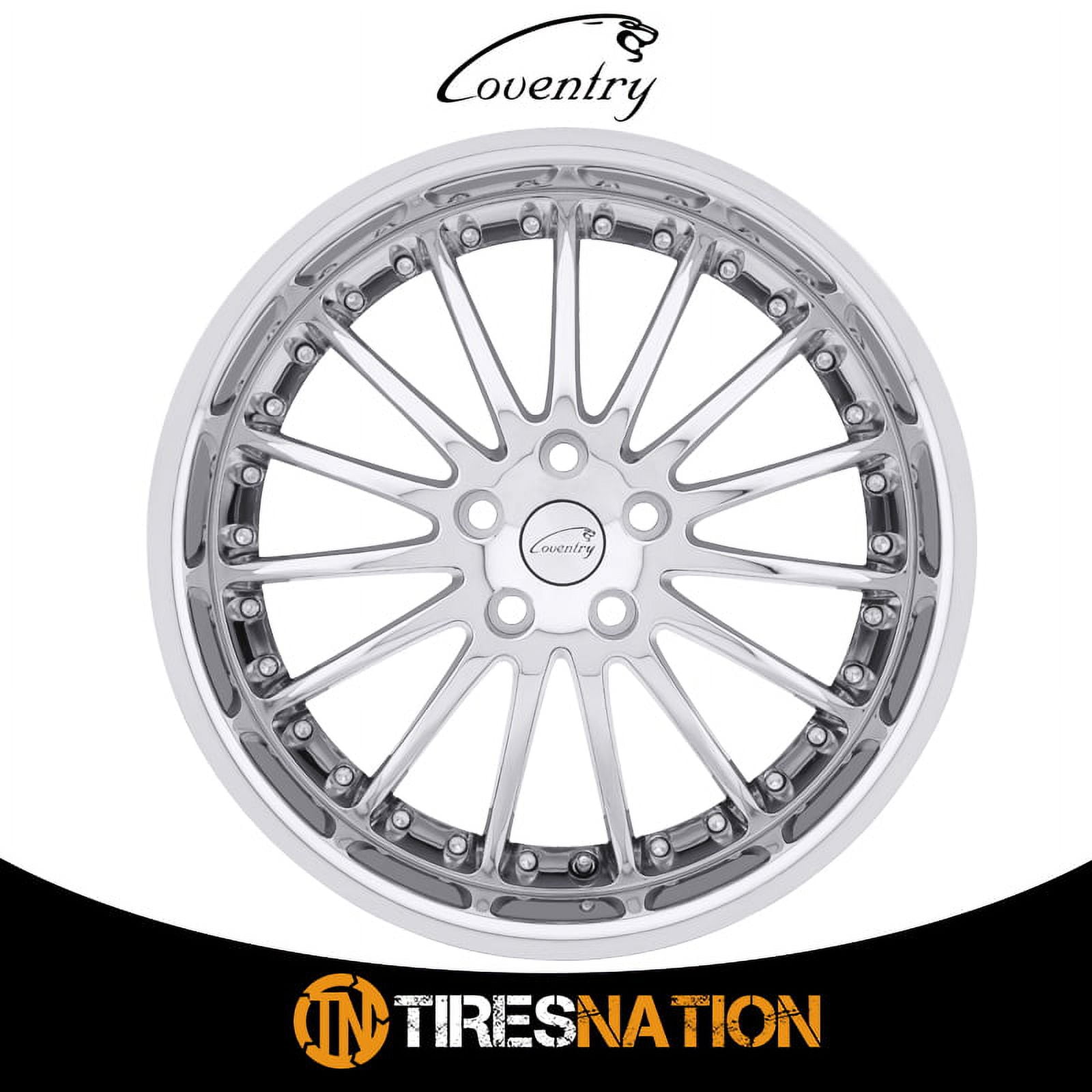 Coventry Whitley 20X10 5X108 45Et 73.8Cb Chrome Wheel - Walmart.com