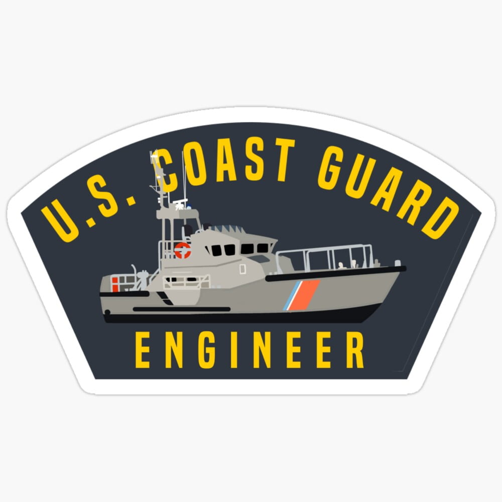 Cover Art Series - Coast Guard Motor Lifeboat Engineer Sticker Baseball ...