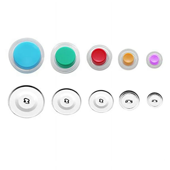 Cover Button Kit with 5 Different Size Buttons & Tools, DIY Fabric ...
