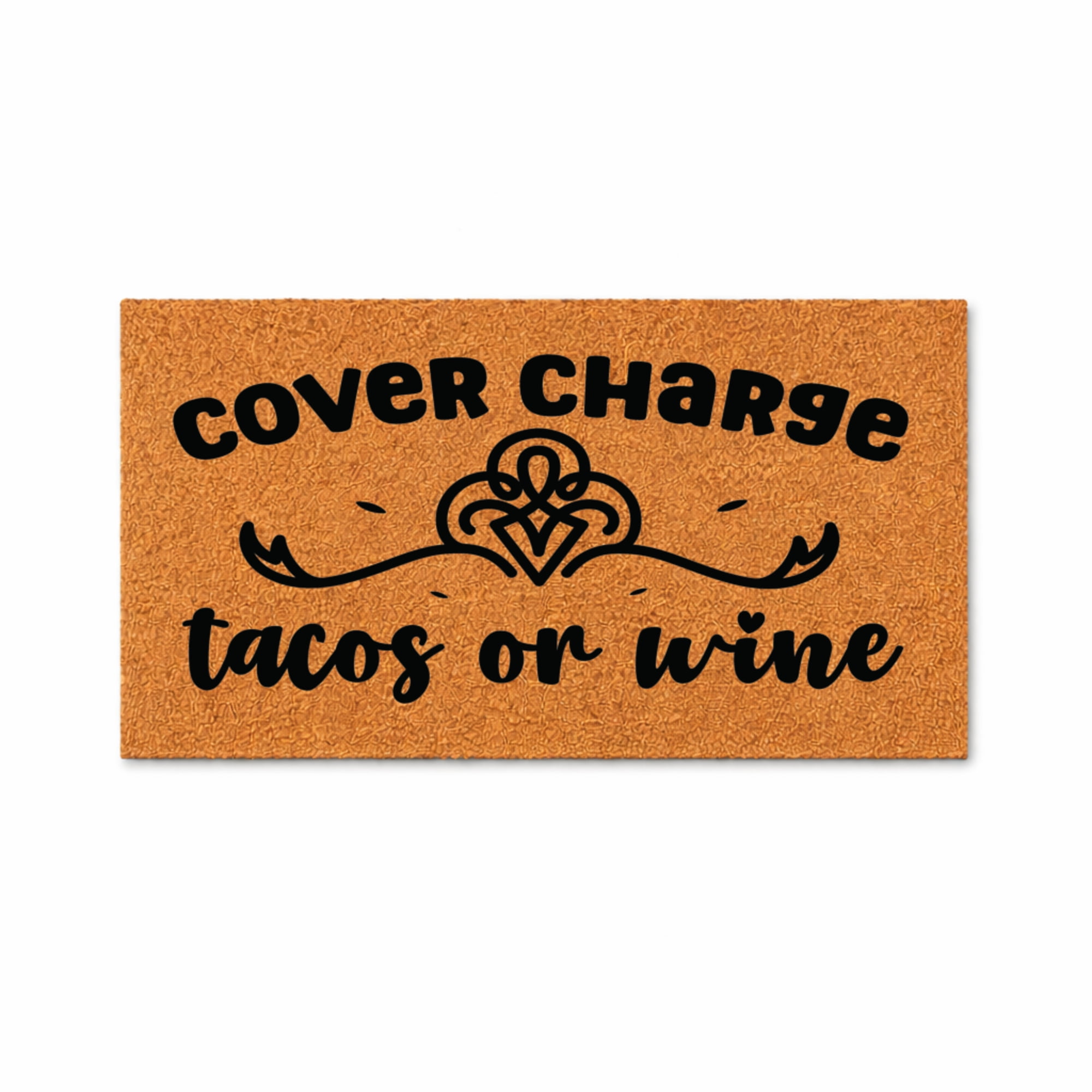 Cover Charge Tacos Or Wine Doormat, Funny Front Door Mat, Cute Welcome ...