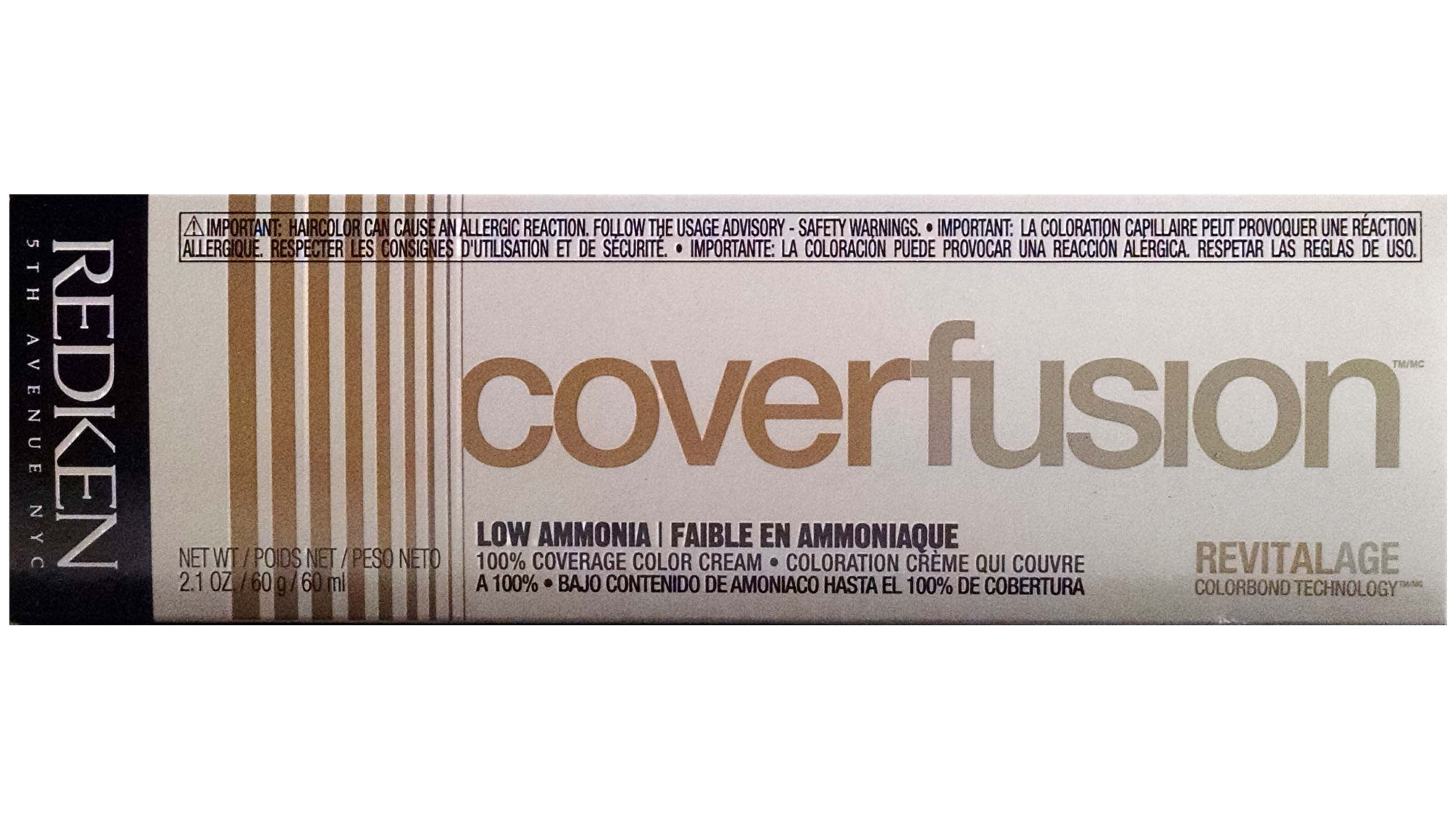 Redken Cover Fusion Hair Color 7NN, Natural Look, 100% Gray Coverage ...