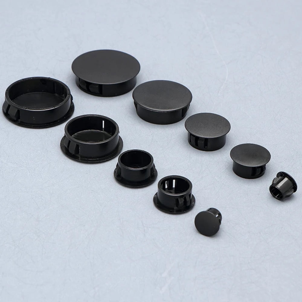 Cover Holes Snap on Plastic Plug Hole Cap Desk Caps Plugs Lid Screw ...