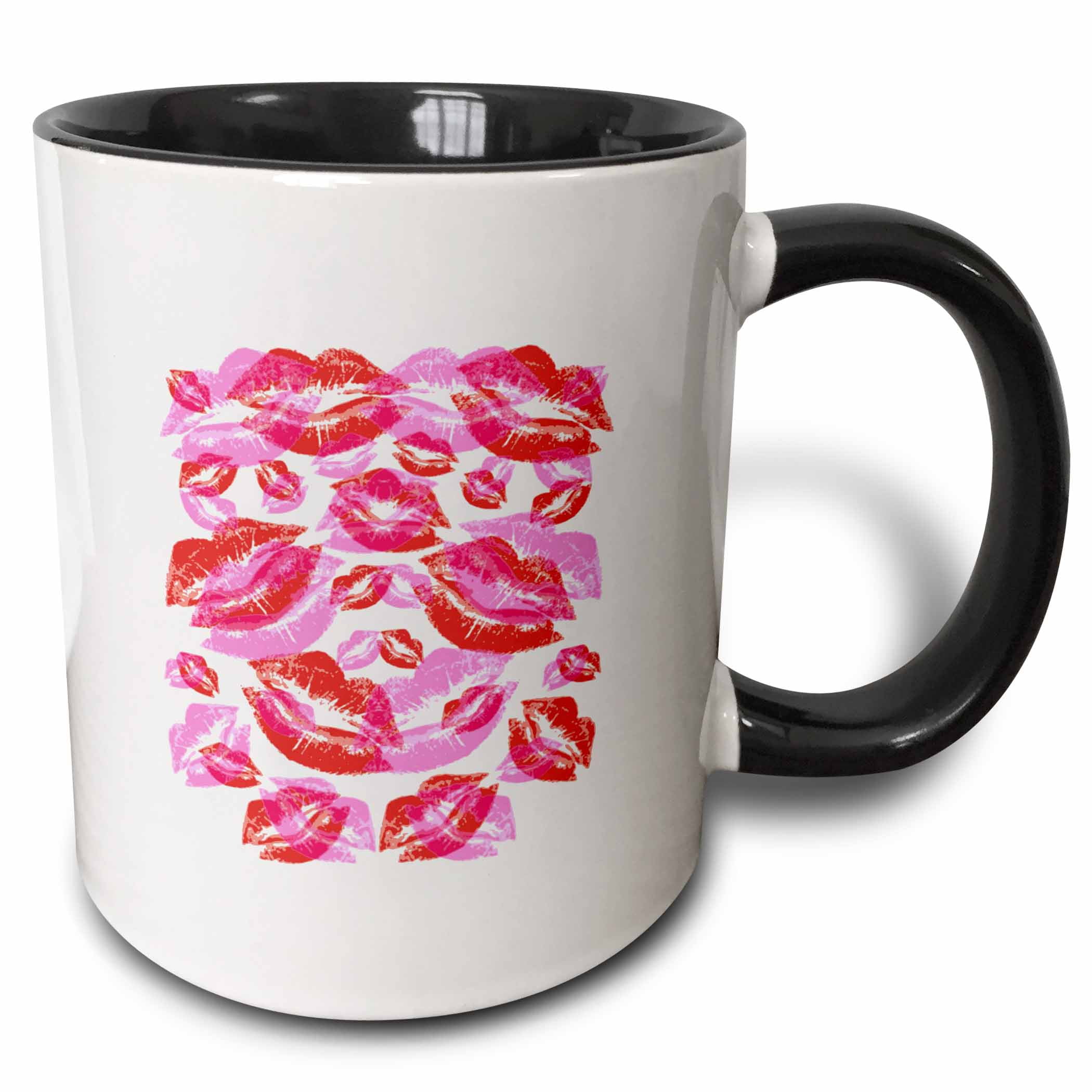3drose, Cover Me in Lipstick Kisses Red and Purple Lipstick, 15oz Two ...