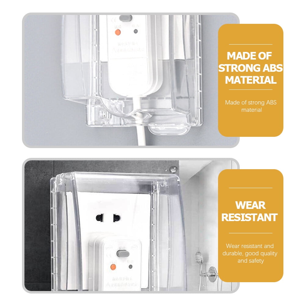 Weatherproof Electrical Box Cover for Home Transparent Plastic Splatter ...