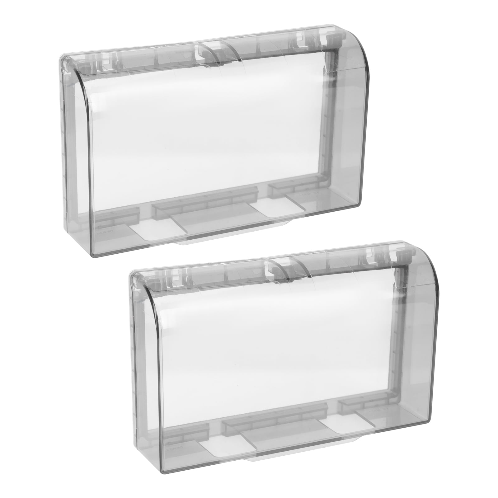 HOOWIFFY Acrylic Waterproof Socket Cover Black for Home Large Plug ...