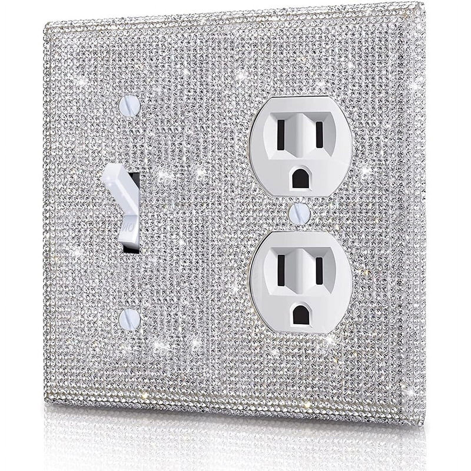 Cover Plate Decorative 3 Gang Wall Plate Bling Light Switch Cover ...