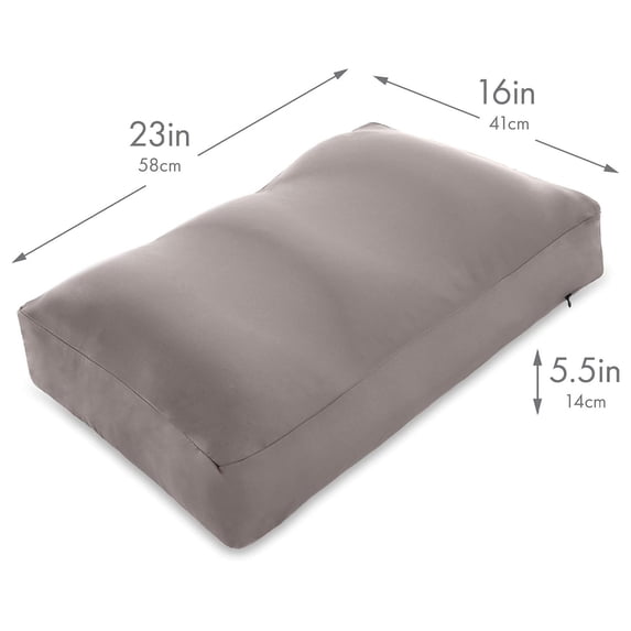 Cover for Premium Microbead Bed Pillow, Large Extra Smooth - Ultra ...