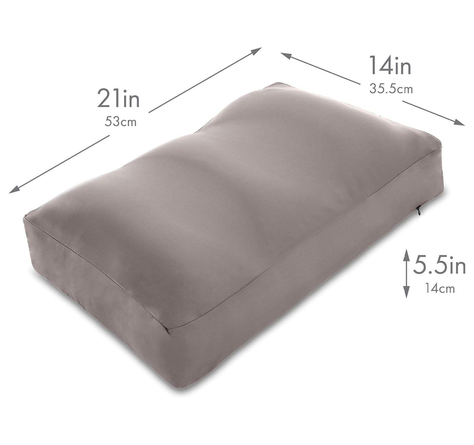 Cover for Premium Microbead Bed Pillow, Medium Extra Smooth - Ultra ...