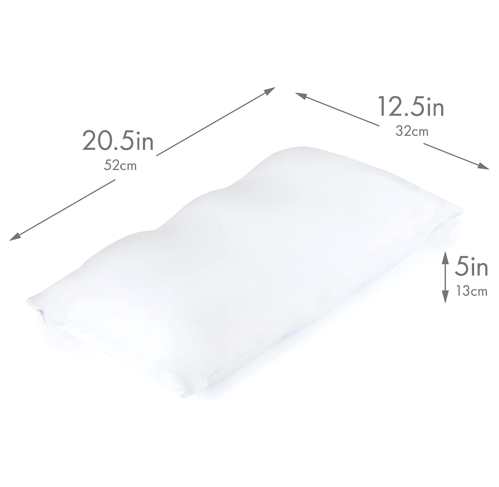 Cover for Premium Microbead Bed Pillow, Small Extra Smooth - Ultra ...