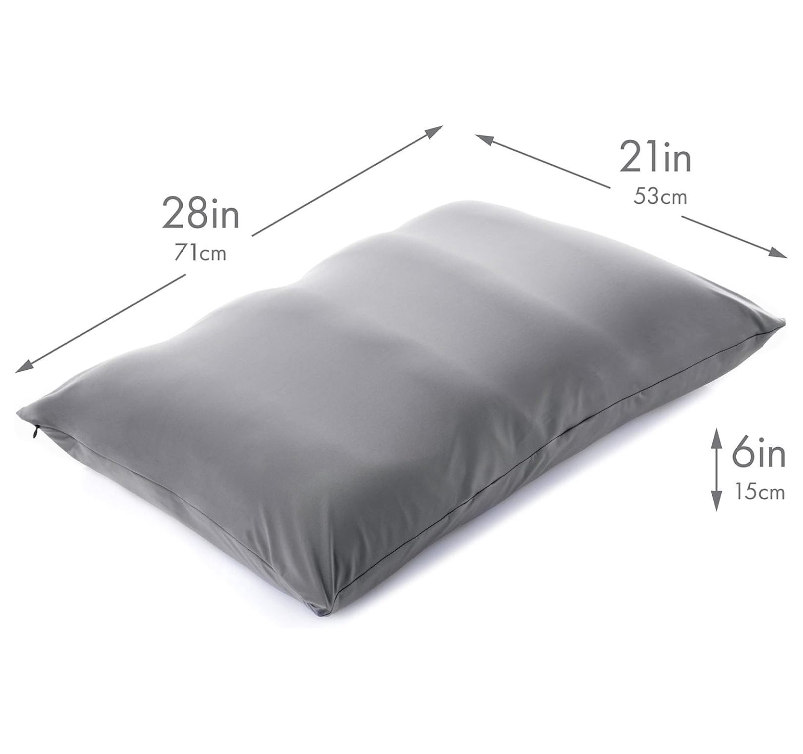 Cover for Premium Microbead Bed Pillow, X-Large Extra Smooth - Ultra ...