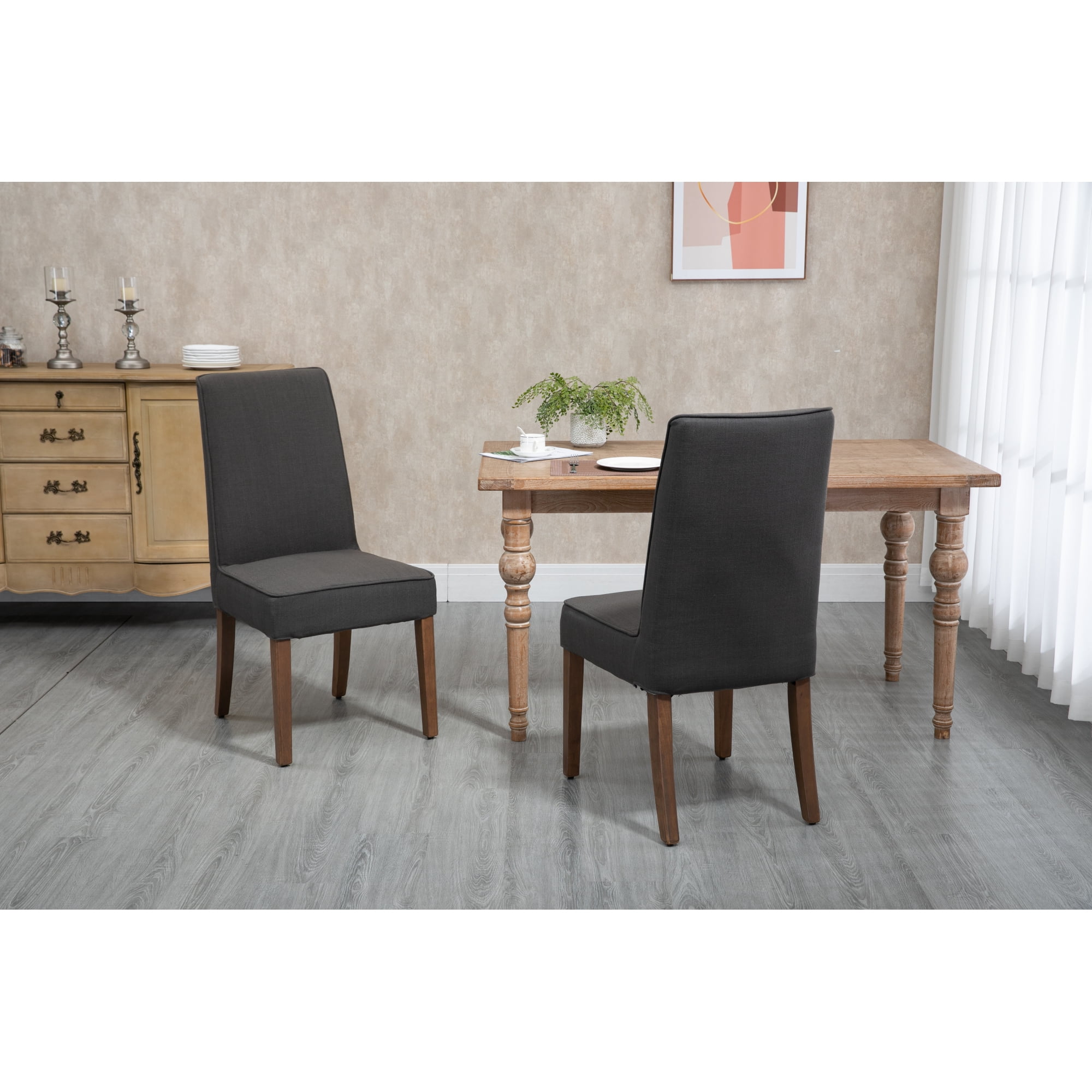 Cover Removable Interchangeable and Washable Gray Linen Upholstered ...