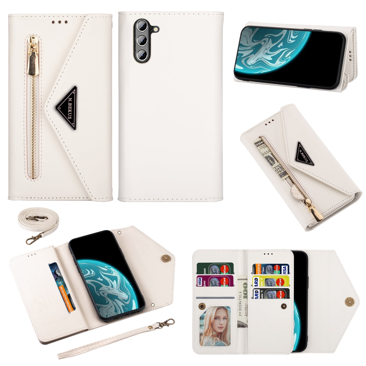 Cover for Samsung Galaxy A13 5G Wallet Case with Card Holder, Envelope ...