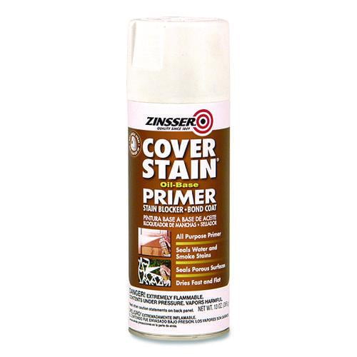 Cover Stain Oil-Based Spray Primer, Interior/Exterior, Flat White, 13 ...