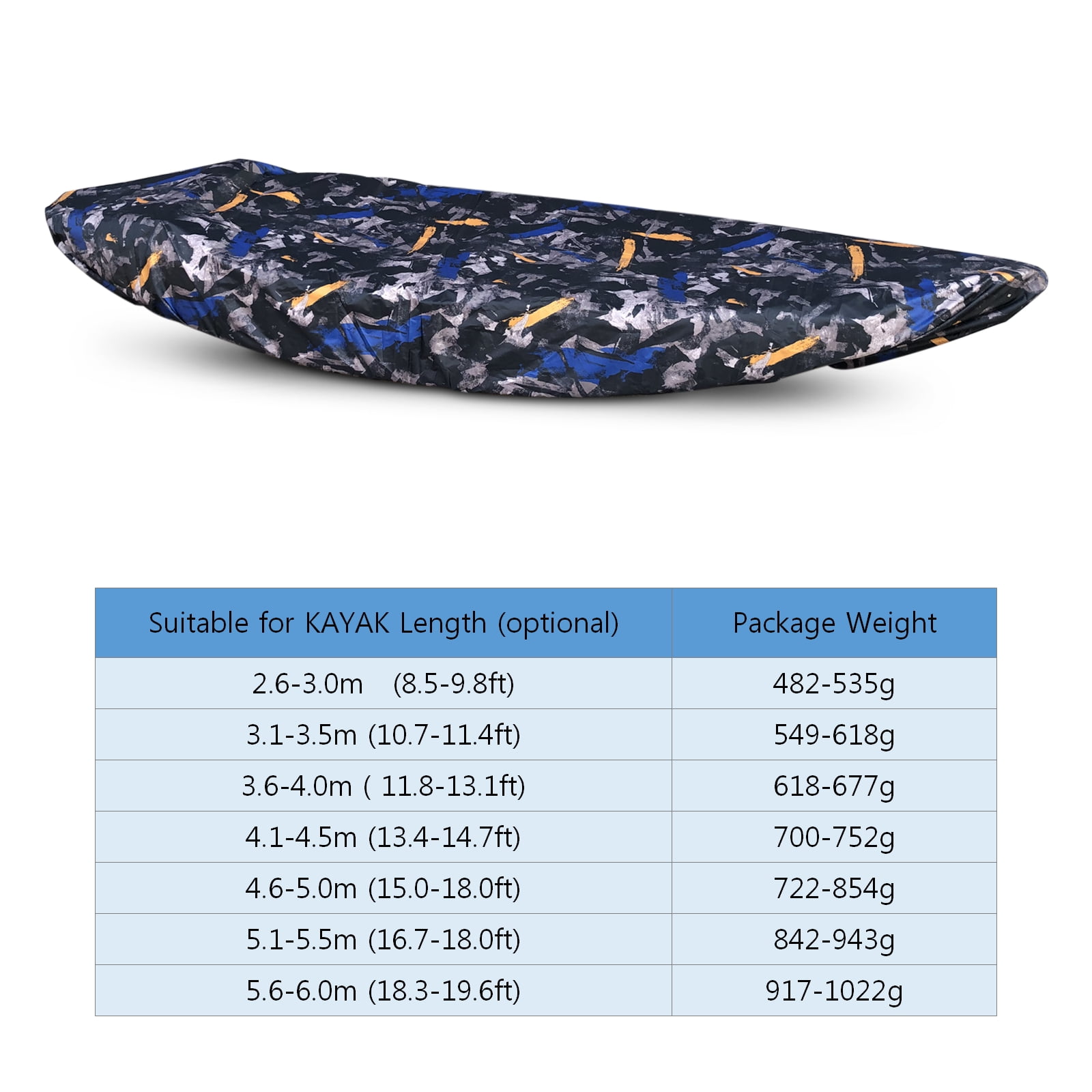 Cover Universal Kayak Canoe Boat Cover Waterproof Dust Cover Storage ...