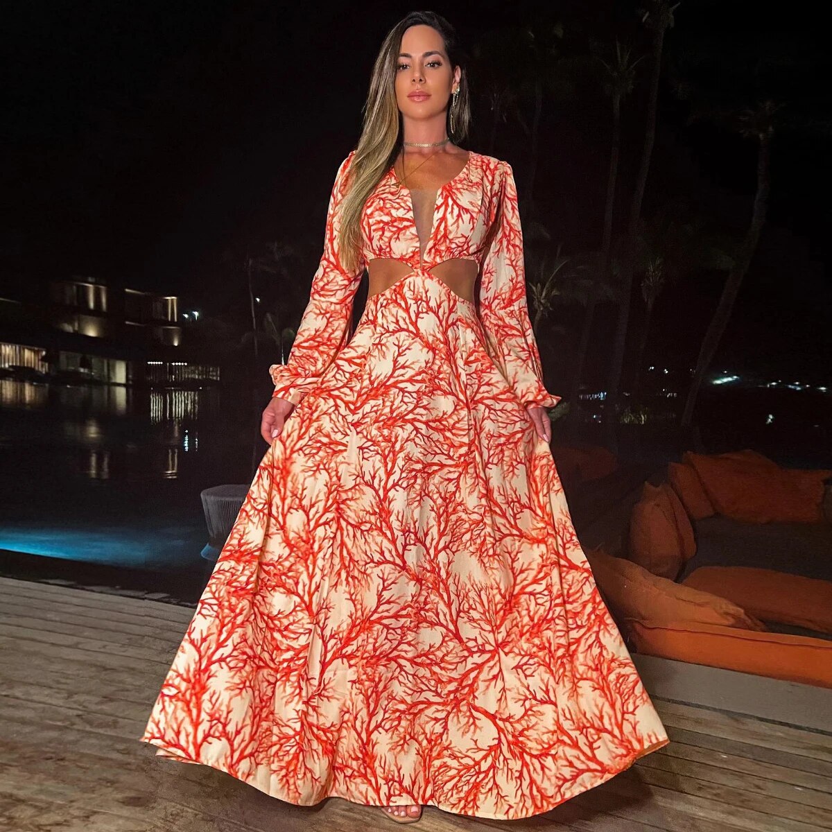 Cover Up Dress 2024 Women Deep V Neck Cover-ups Summer Beach Wear Sexy ...