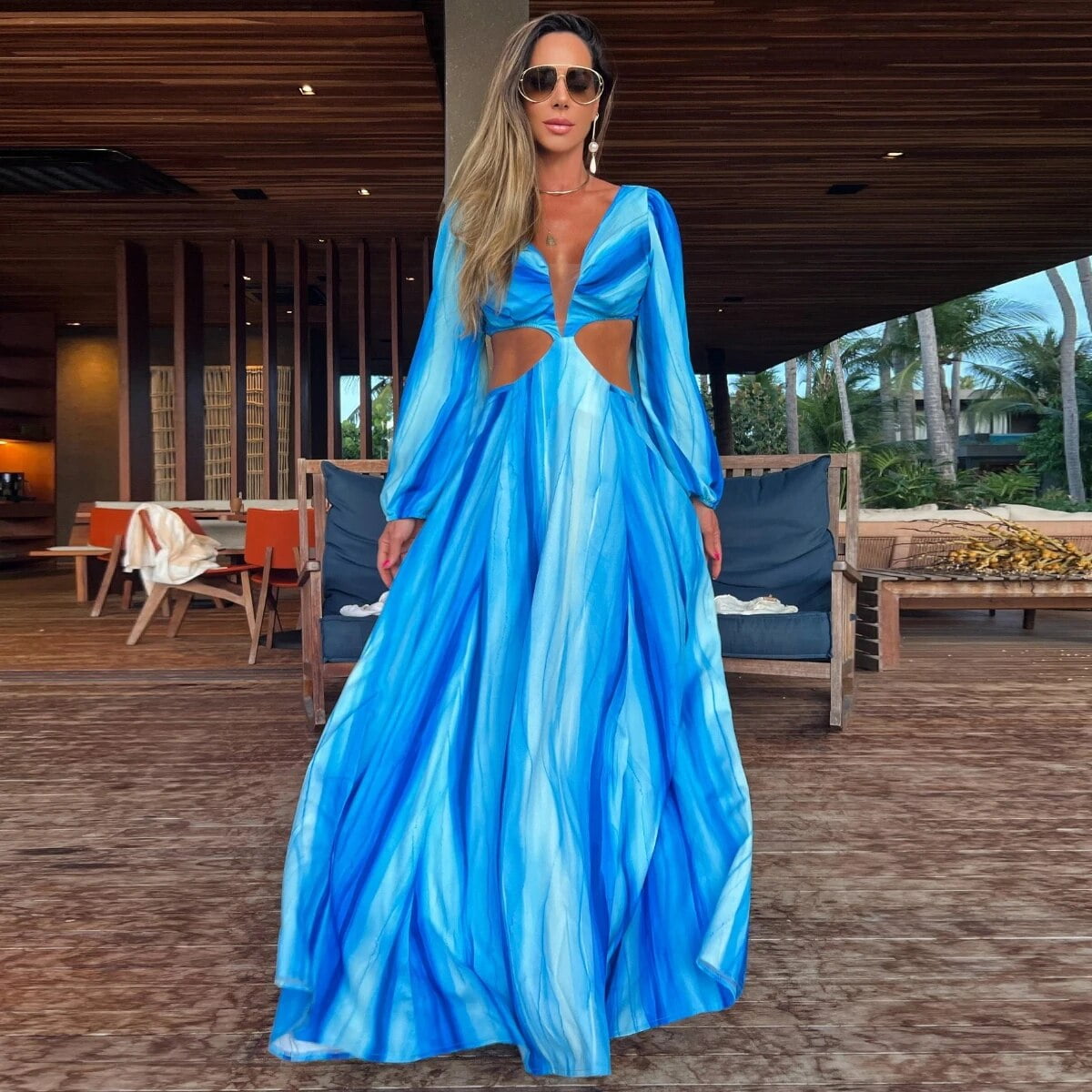 Cover Up Dress 2024 Women Deep V Neck Cover Ups Summer Beach Wear Sexy