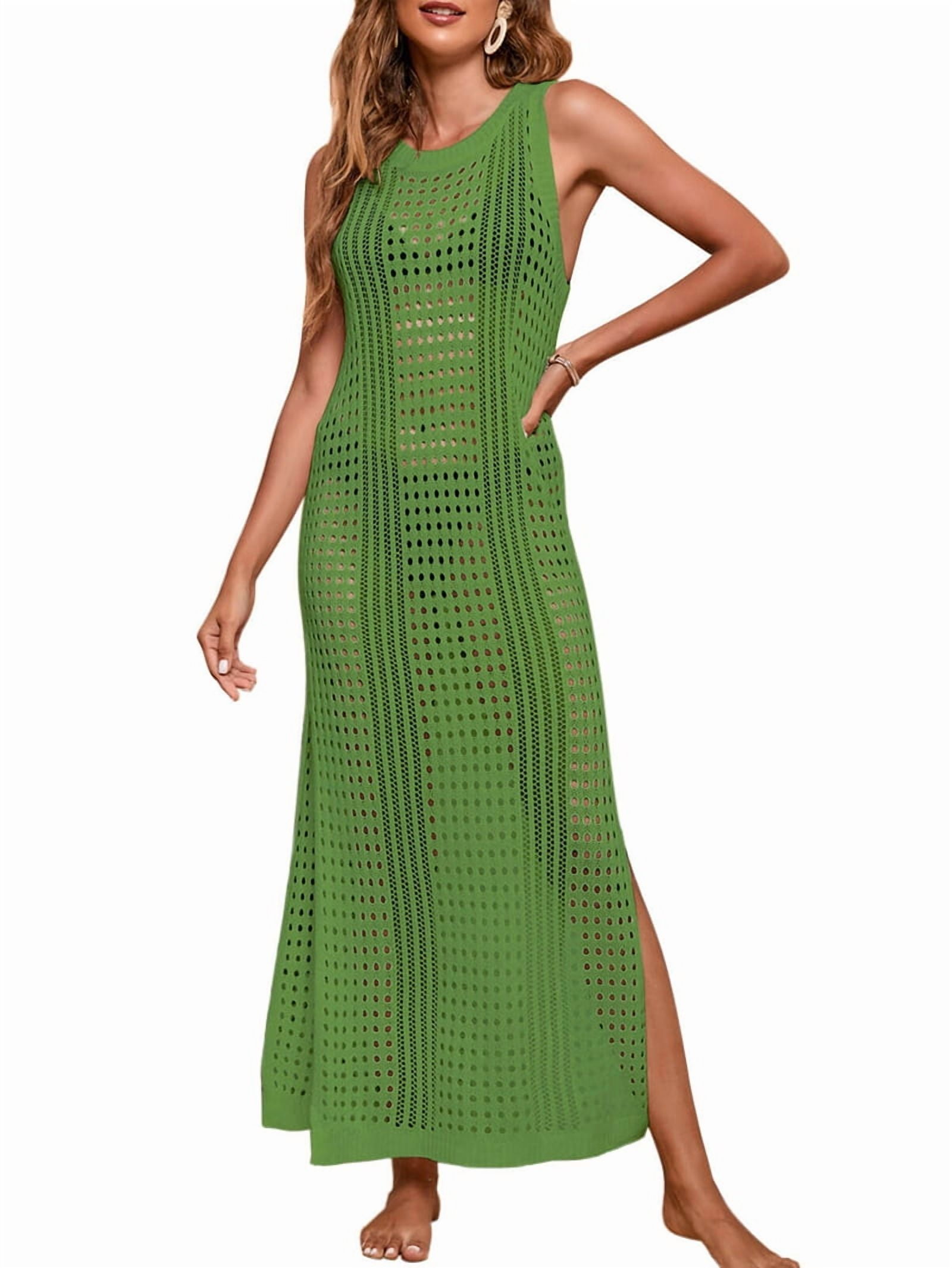 Cover Ups for Swimwear Women Casual See Through Crochet Mesh Bathing ...