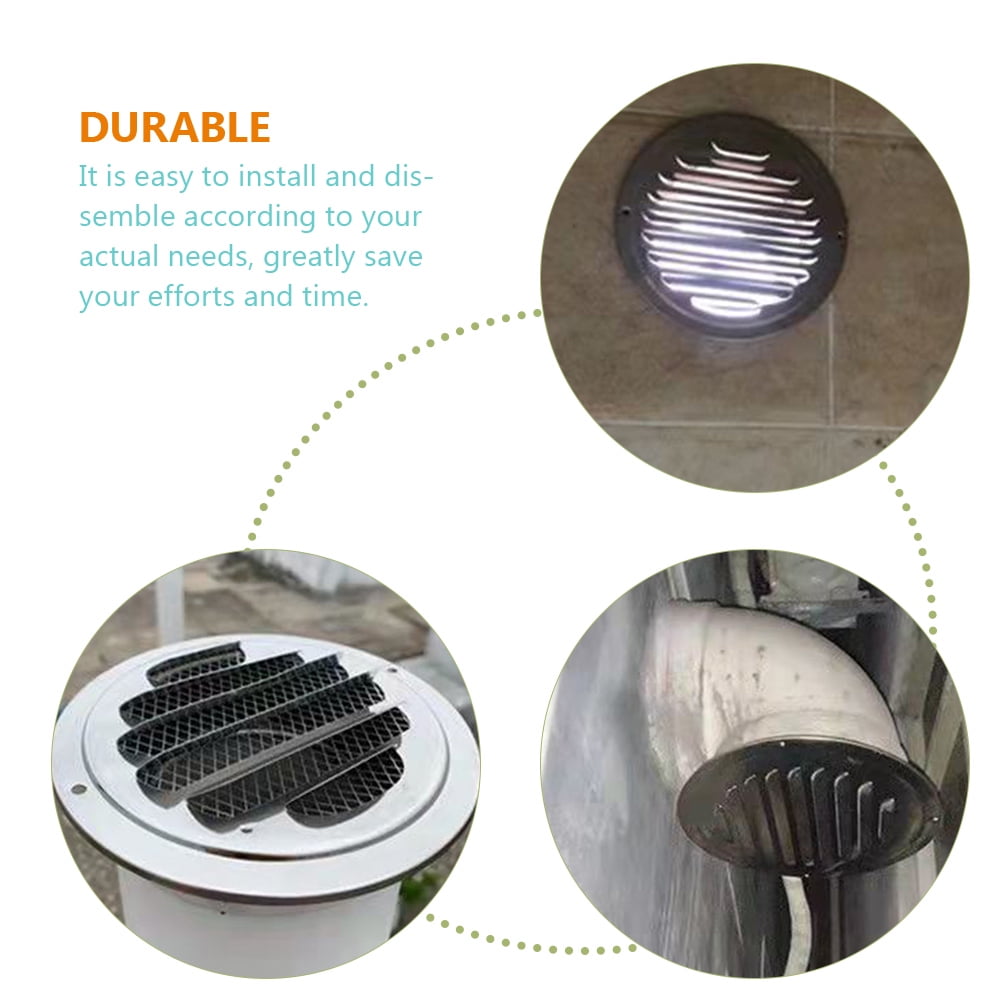 Stainless Steel Air Vent Cover for Bathroom Kitchen Use Durable 100mm ...