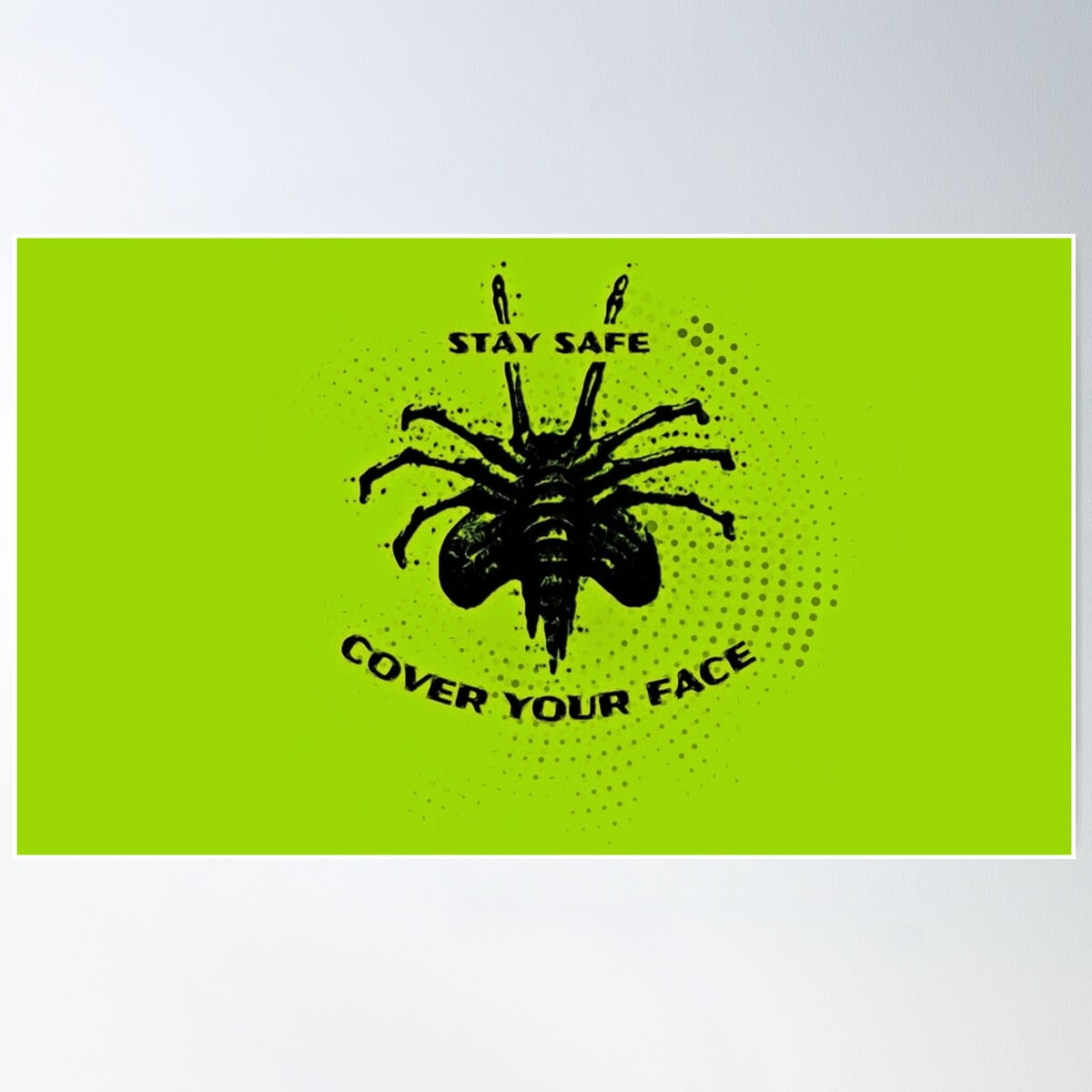 Cover Your Face- Facehugger Poster Wall Art, Modern Wall Decor For ...