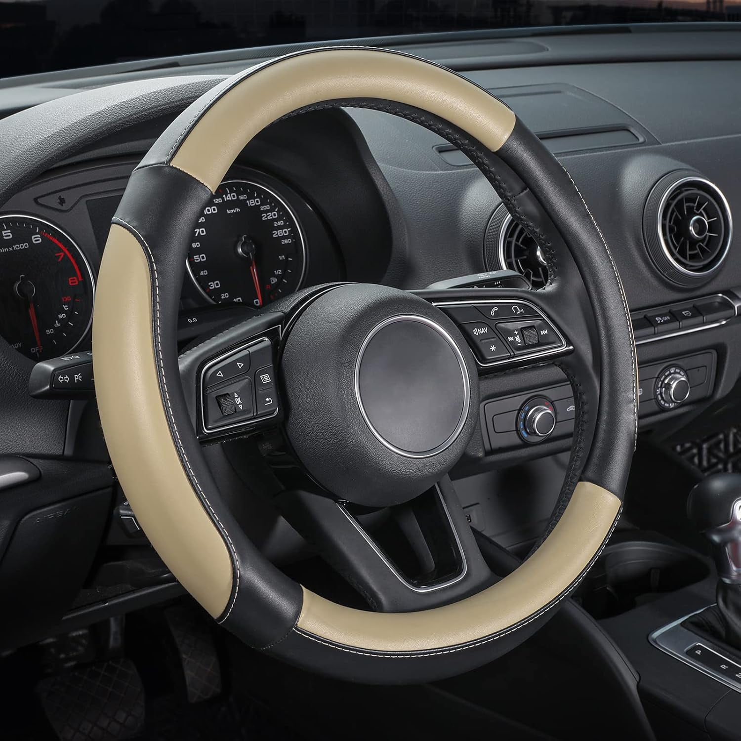 Cover for Medium Standard Size Steering Wheels with 14 1/2-15 Outer ...