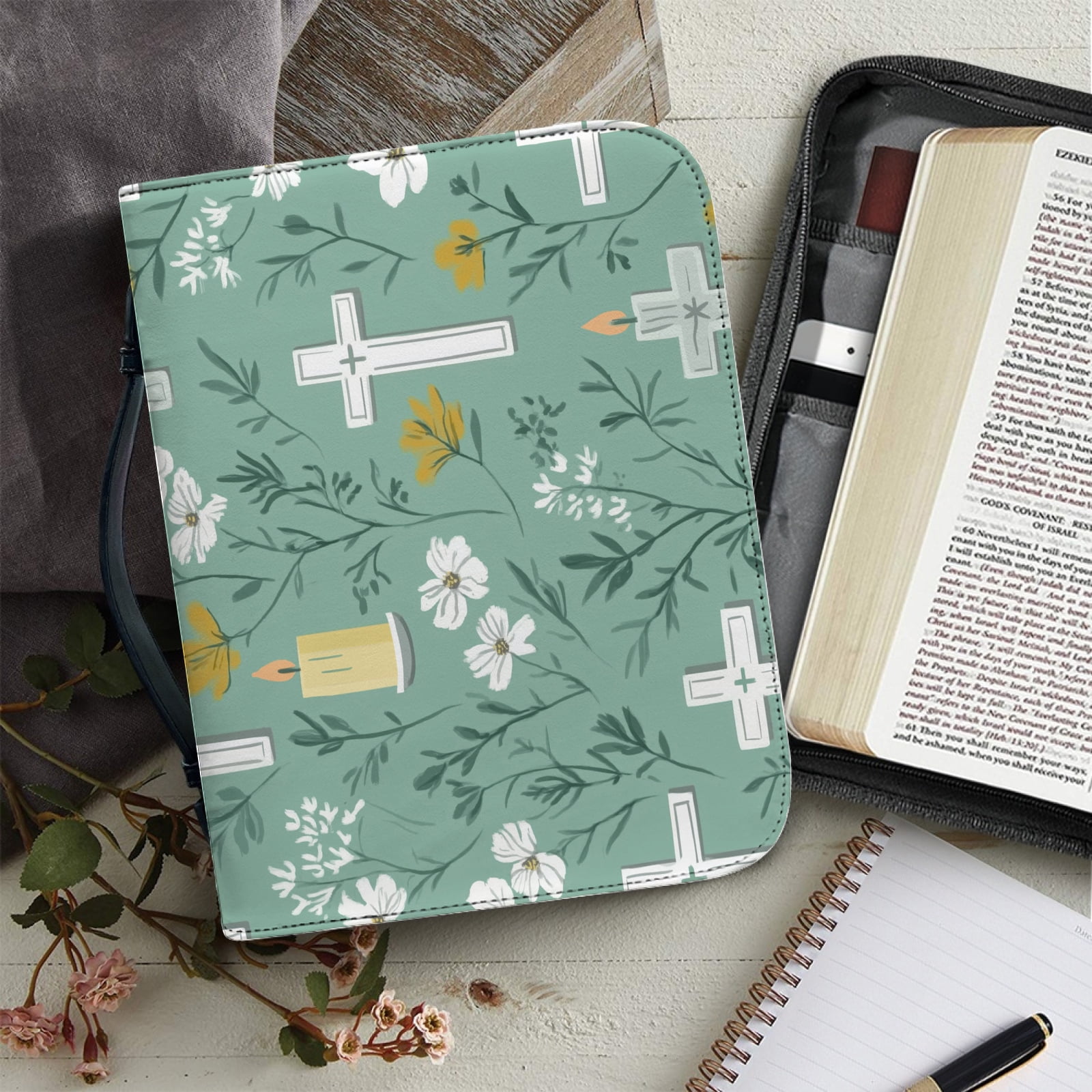 Cover for Men Custom for Women with Handle and Zipper Bible Bag Journal ...
