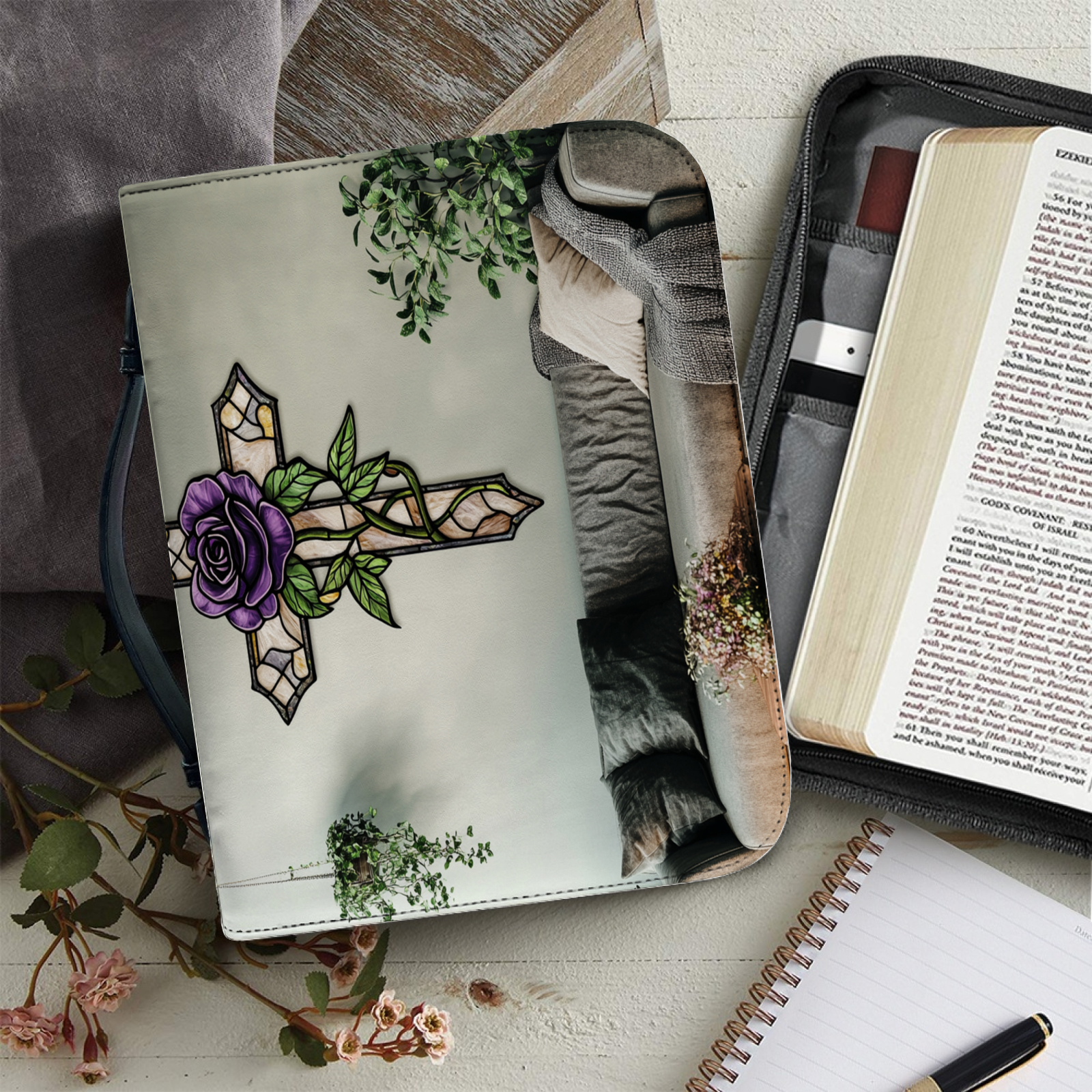 Cover for Men Custom for Women with Handle and Zipper Bible Bag Journal ...