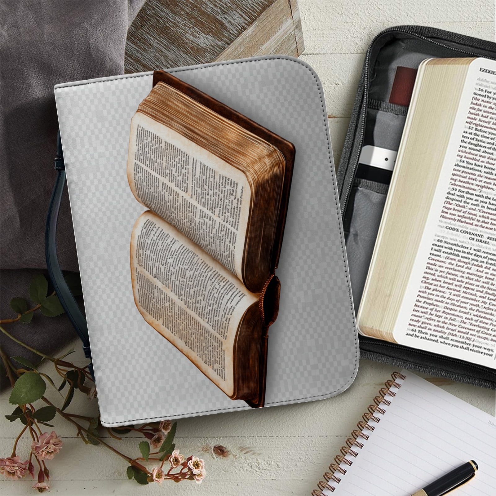 Cover for Men Custom for Women with Handle and Zipper Bible Bag Journal ...