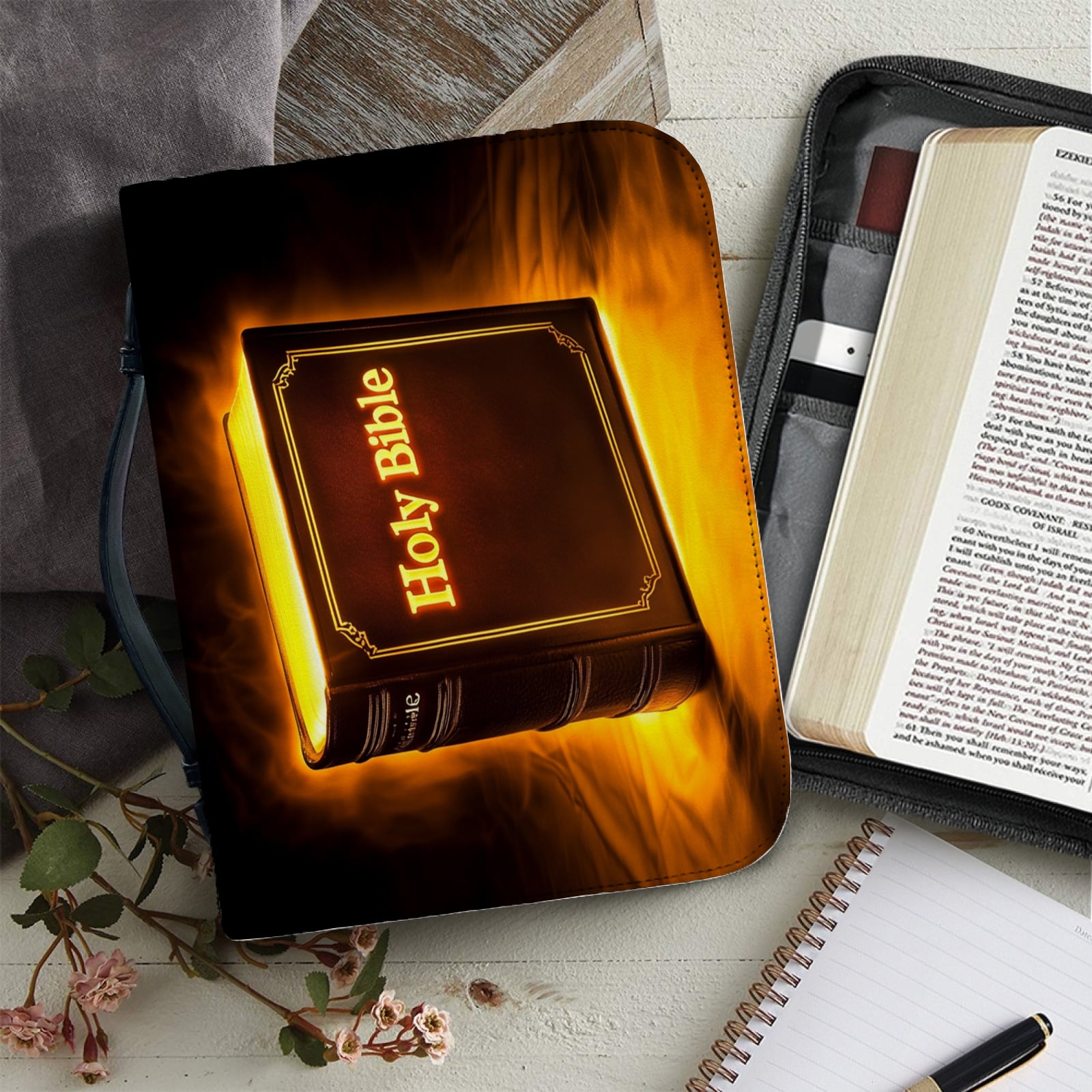 Cover for Men Custom for Women with Handle and Zipper Bible Bag Journal ...